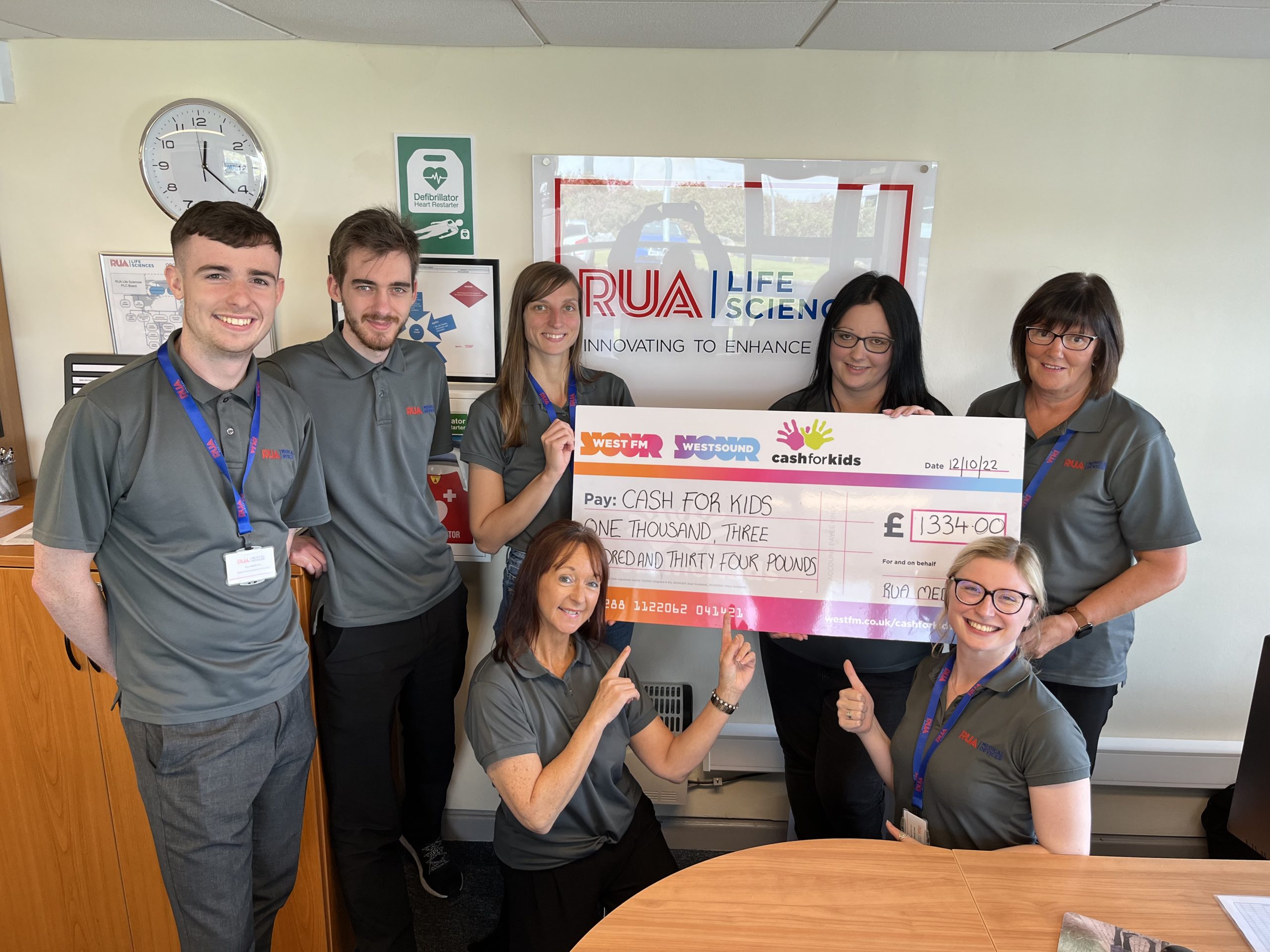 Charity of Choice - Cheque Presentation – RUA Medical